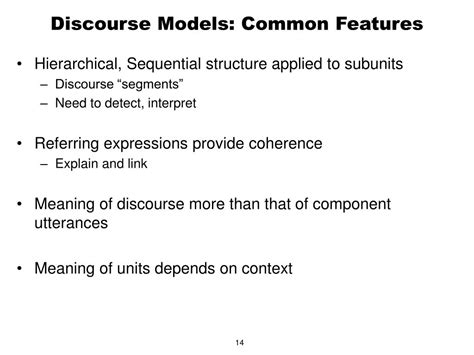 Ppt Overview Of Issues In Discourse And Dialogue Powerpoint Presentation Id 637770