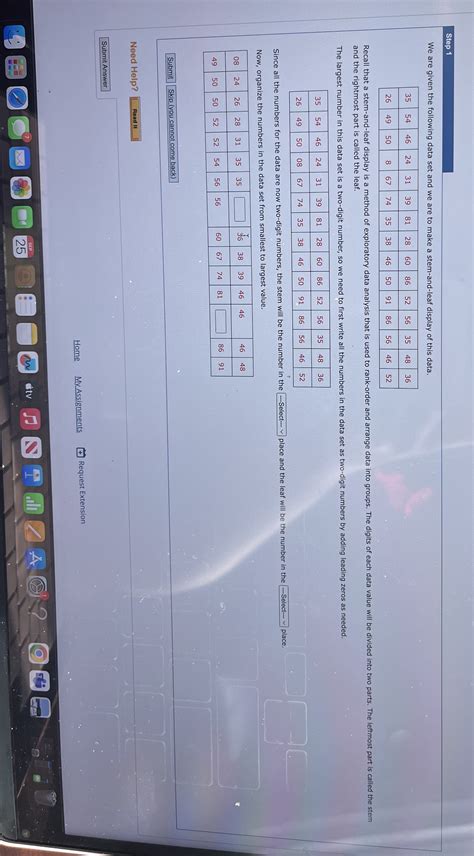 Solved Step 1we Are Given The Following Data Set And We Are
