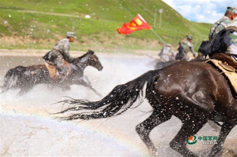 骑兵连进攻！实拍青藏高原骑兵连冲锋 军事 新湖南
