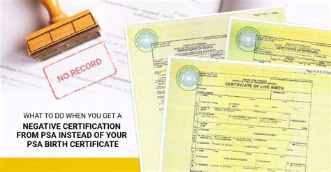 Negative Psa Certificate Heres What To Do