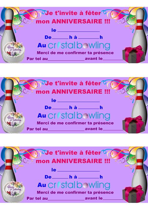 Exclusif Carton Invitation Anniversaire Gratuit Pictu Carte Invitation Anniversaire