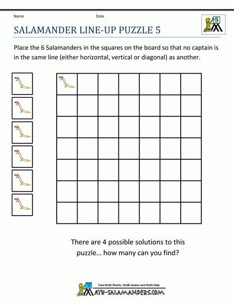 5th Grade Logic Puzzles Worksheets Printable Puzzle Worksheets Printable