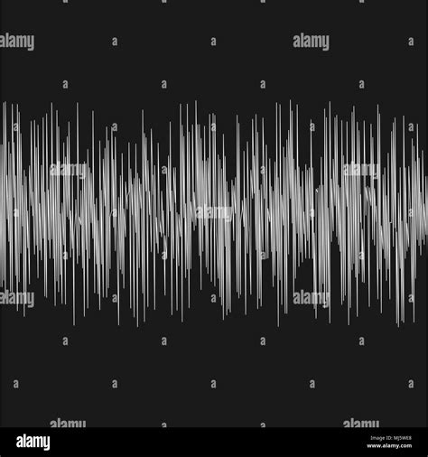 Seismic Waves Oscillation Earthquake Waveform With Random Frequency And