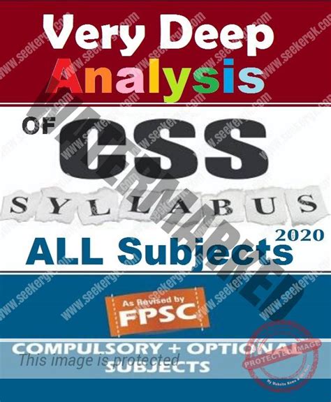 Deep Analysis Of Css Compulsory And Optional Subjects Seekergk