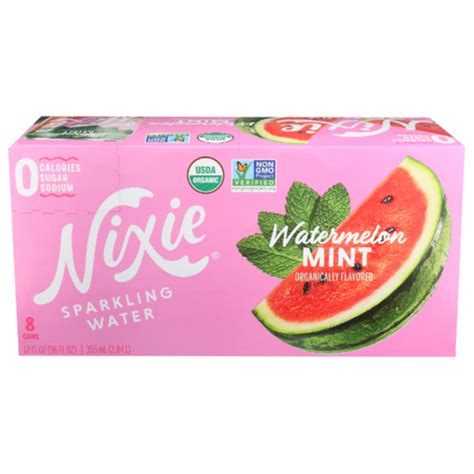 Nixie Sparkling Water Watermelon Mint Same Day Delivery Or Pickup Sprouts Farmers Market