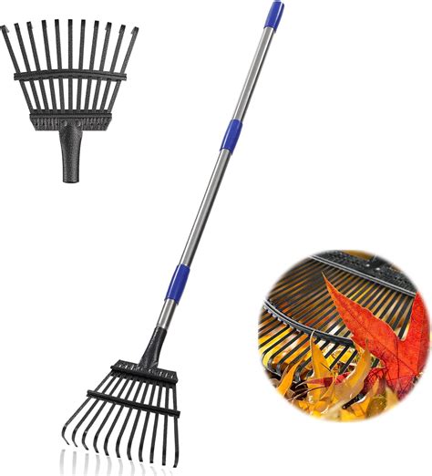 Amazon Garden Rake Small Leaves Rakes For Gardening 11 Metal