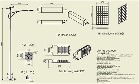 Bản Vẽ Chi Tiết Cột đèn Nlmt Davicovietnam