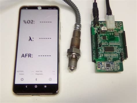 wideband lambda sensor control shield for arduino with integrated bluetooth 4 0 and safely