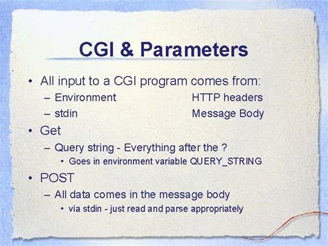 Cgi Cgi Programming What Is Cgi Common Gateway