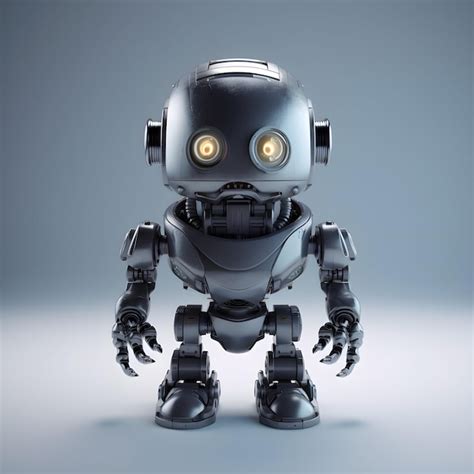 Premium Ai Image A Tiny Futuristic Robot