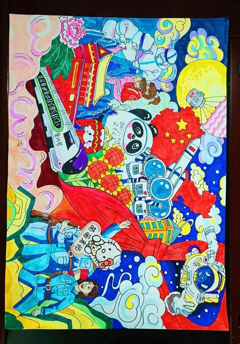 关于红色主题的画儿童画简单笔画怎么画又好看（漂亮14张）儿童画图片大全