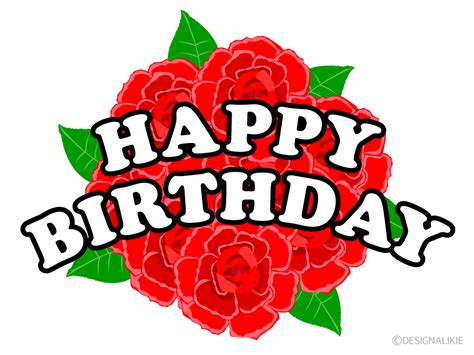 Rose Flowers Happy Birthday Clip Art Free Png Image｜illustoon