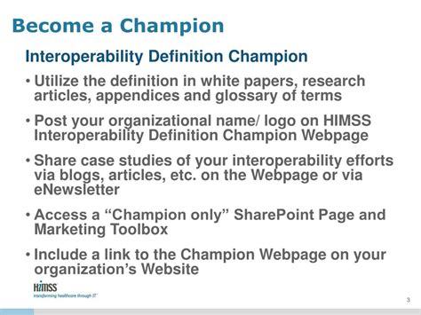 Ppt Adopt Himss Definition Of Interoperability Powerpoint