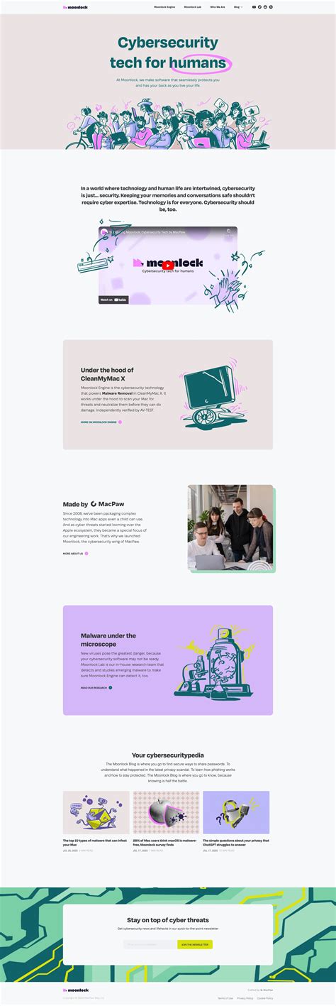 Moonlock Website Design Lapa Ninja