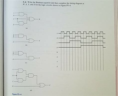 Solved 5 4 Write The Boolean Equation And Then Complete The