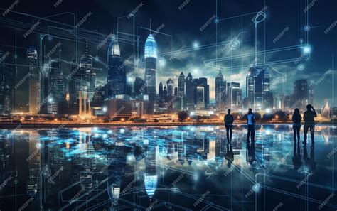 Premium Ai Image Artificial Intelligence Looking At Smart City Ai