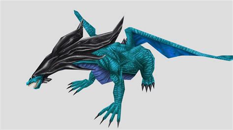 Ruby Dragon Final Fantasy Viii Blue Download Free 3d Model By