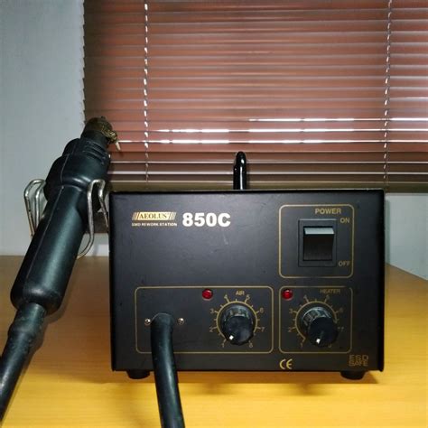 Used Original Aeolus 850C SMD Rework Hot Air Station Commercial
