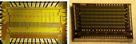 Photograph Of Prototypes Of The Front End Asic A And The Adc Asic B