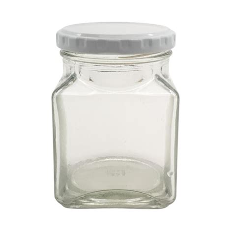 Buy 500ml Clear Glass Jar With Gold Metal Lid 82mm Twist Online
