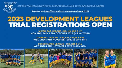2023 Lane Cove Development League Football Trials U12 U16 In The Cove