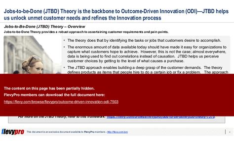 Outcome Driven Innovation Odi Ppt Slide Deck