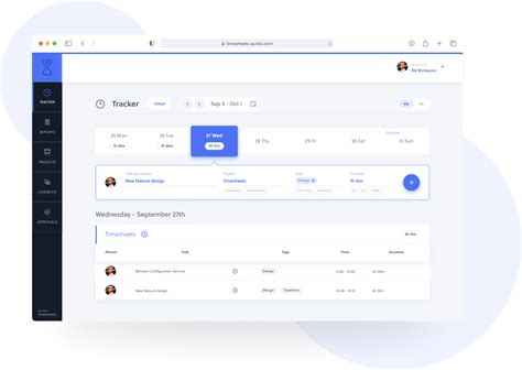 Free Time Tracker App Quidlo Timesheets