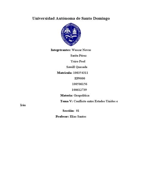 Conflicto Entre Estados Unidos E Irán Pdf Ruhollah Khomeini Corrí