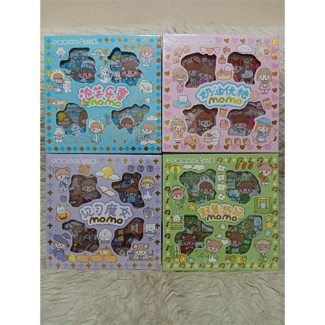 Jual Sticker Momodoraemonsanrio Dll Kemasan Box Isi 100 Pcs Shopee