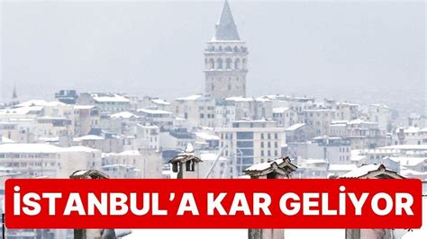 AKOM Saat Verdi İstanbul a Kar Geliyor Onedio