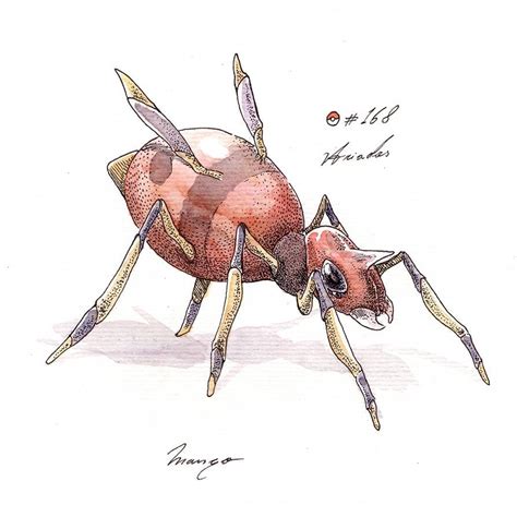 Ariados By Manguinha Pokemon Pokemon Da Pokemon Official