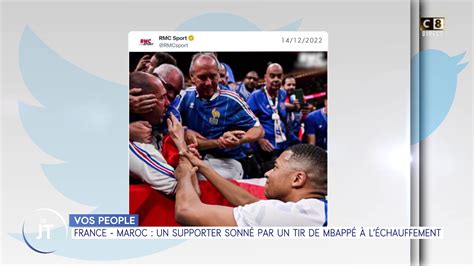 Le Journal People France Maroc Un Supporter Sonné Par Un Tir De