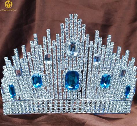 Buy Blue Crystal Miss Universe Pageant Tiaras Large