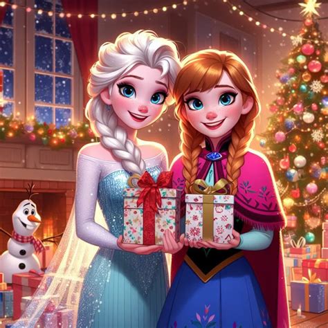 Frozen Christmas Pictures Elsa And Anna Christmas