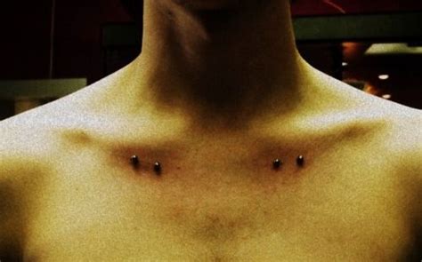 Chest Bone Piercing Sub Clavicle Piercing Collar Bone Piercings Men