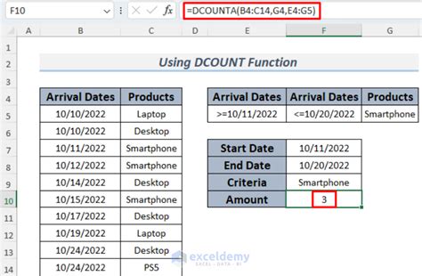 How To Use COUNTIF Between Two Dates And Matching Criteria In Excel