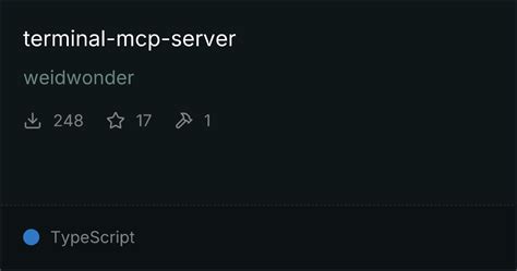Terminal Mcp Server Glama