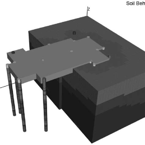 An Example Of 3d Visualization Of A Geotechnical Model With A
