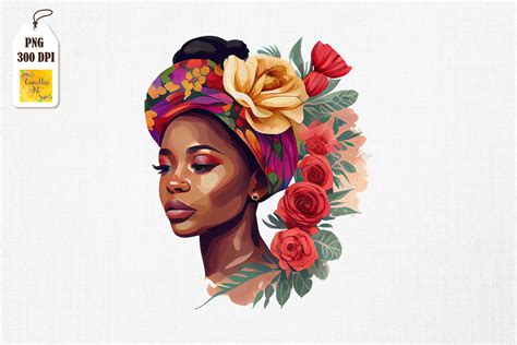 Black History Month Afro Girl Clipart 15 Graphic By Camellia Art