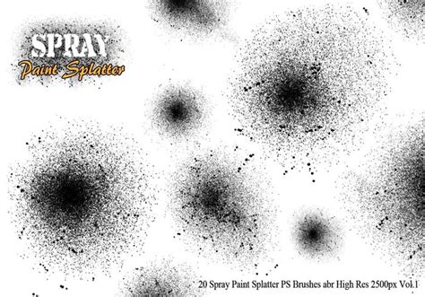 Spray Paint Splatter Ps Pinceles Vol Pinceles De Photoshop