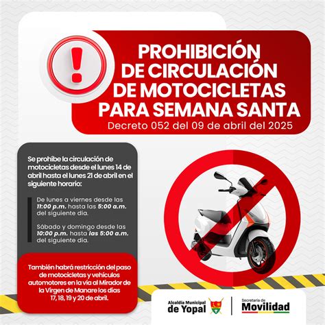 Medidas De Movilidad Para Semana Santa En Yopal La Agenda 247