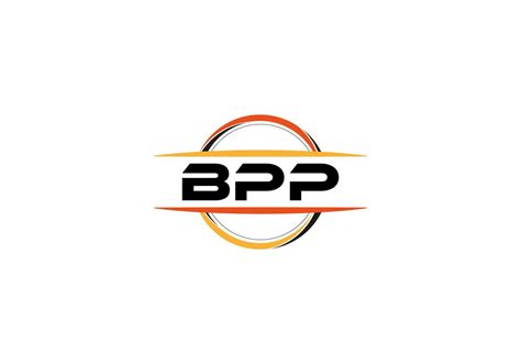 BPP Letter Royalty Mandala Shape Logo BPP Brush Art Logo BPP Logo For