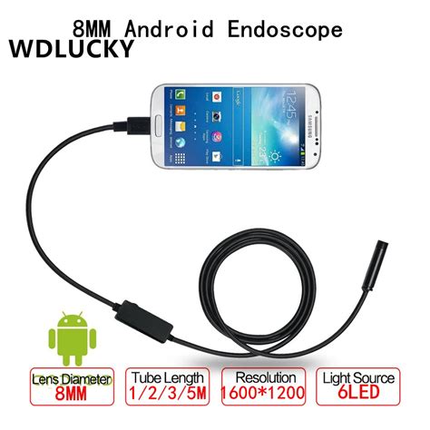 USB Endoscope Android Mobile Endoscope MM MP M Snake Camera Waterproof Inspection