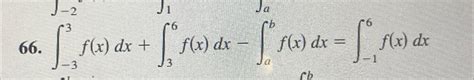 solved ∫ 33f x dx ∫36f x dx ∫abf x dx ∫ 16f x dx