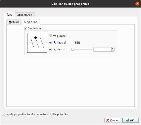 Conductor Type — Qelectrotech 2020 Documentation
