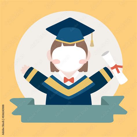 어린이 유치원 졸업식 일러스트 이미지 Stock Vector Adobe Stock