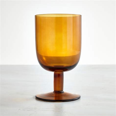 Amber Wine Glass Dunelm