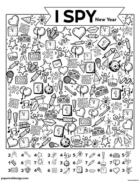 Coloriage Nouvel An Cherche Et Trouve Dessin Chercher Et Trouve à imprimer