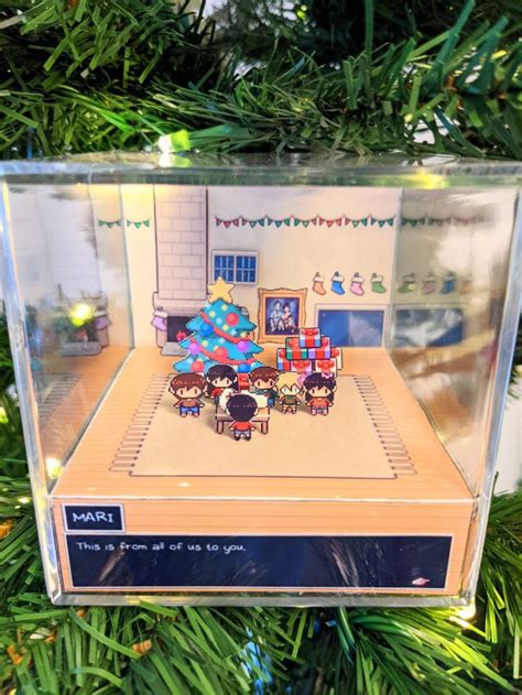 Omori Christmas 3d Cube Diorama Etsy