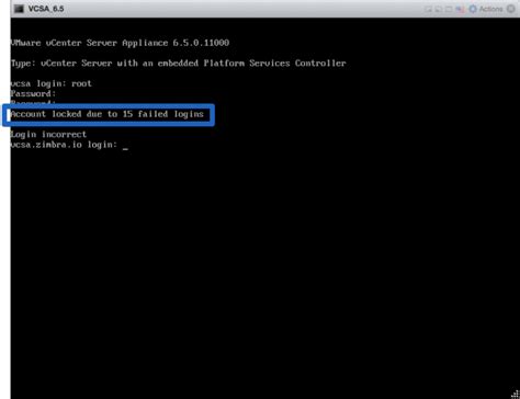 vmware cómo solucionar el error en vcsa account locked due to x failed logins el blog de